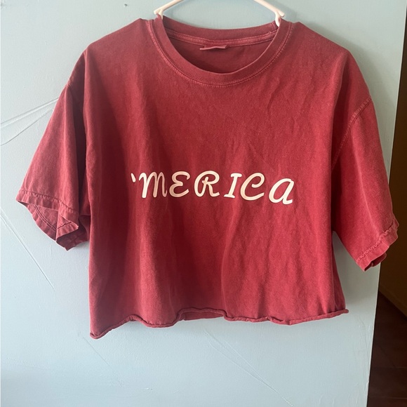 Comfort Colors | Tops | Comfort Colors Red Merica Womens Tee Size L ...